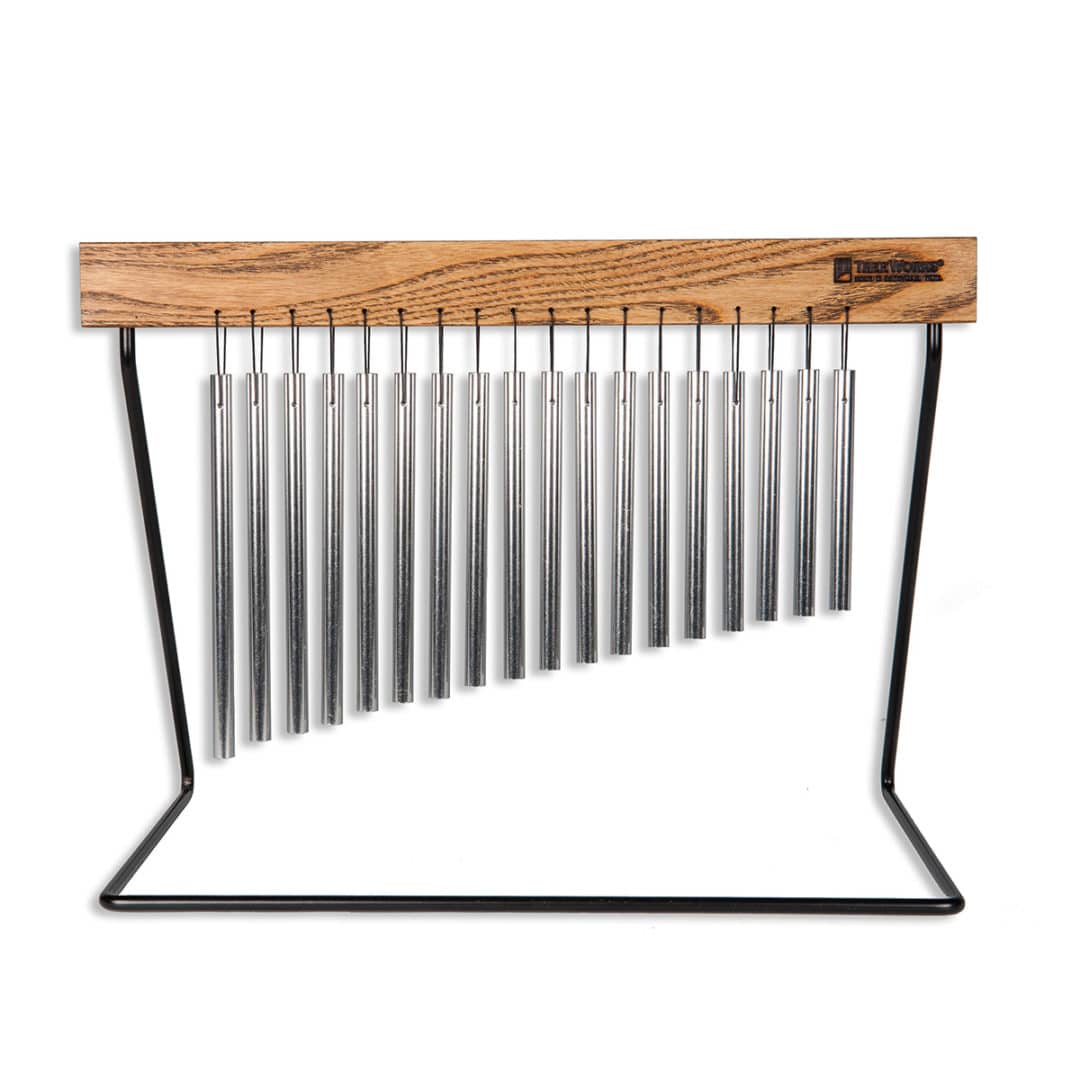 TreeWorks Medium Chime with Durable 1/4" Hand-Bent Wire Table Stand ...