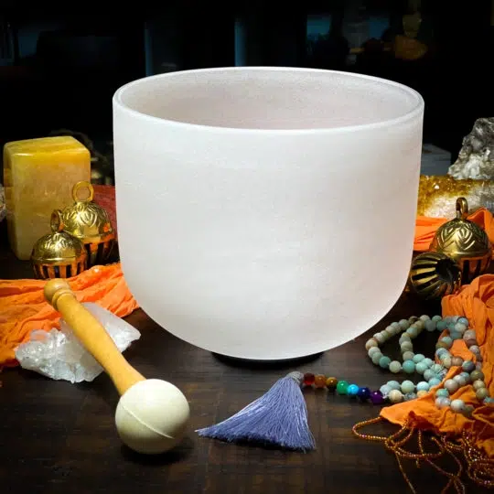 Solar Plexus Chakra Note E Crystal Singing Bowls